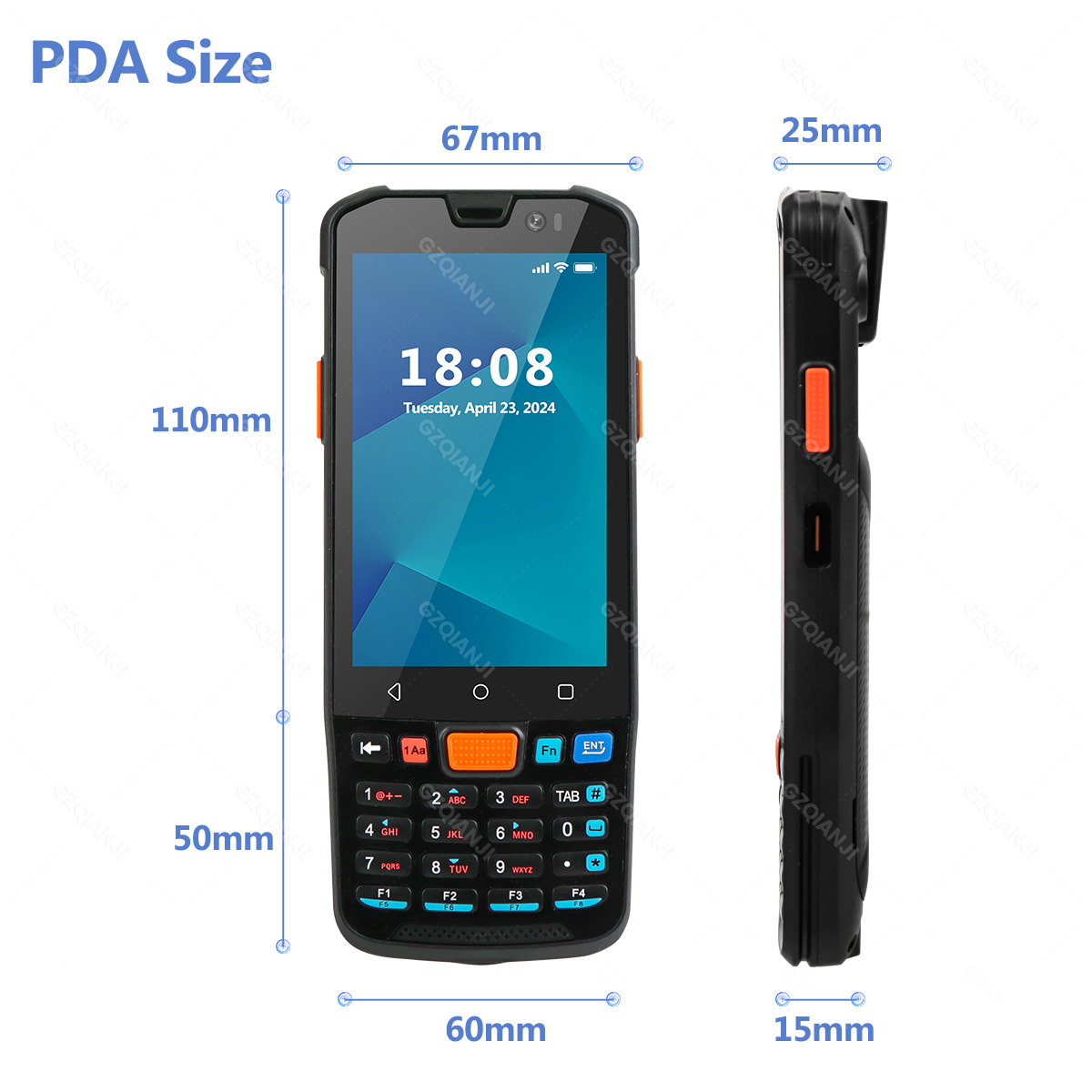 Smart PDA Terminal Android 14 Barcode QR Code Scanner Data Collection ...