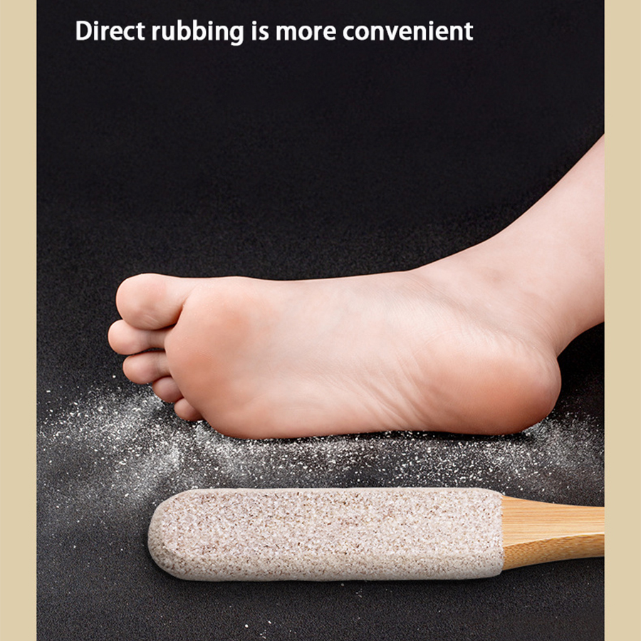 Exfoliating Foot File - Washable, Natural 360° Head for Dead Skin ...
