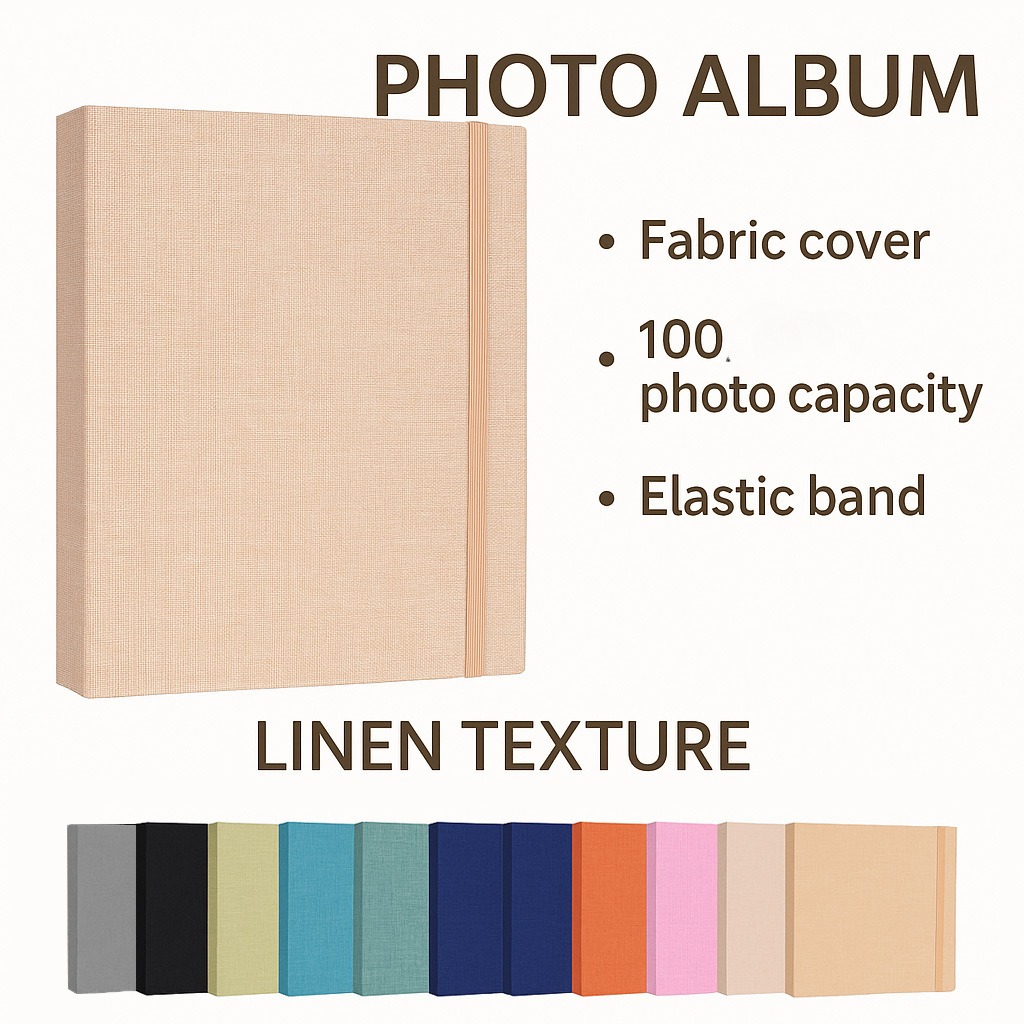 6R Photo Album 6x8 Album 100 Sheets Insert Type Photobook 8 Inch Photo ...