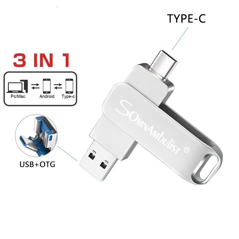 OTG Type C Adapter Flash Drive 8gb-128gb Multiple Capacity Options ...