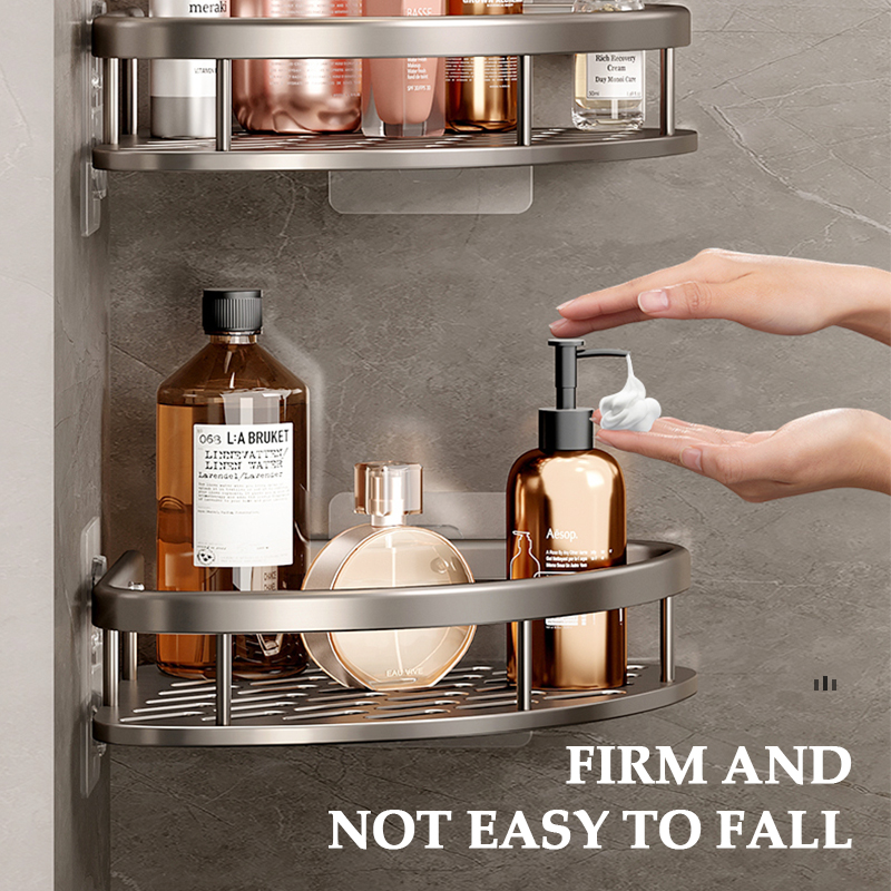 XTEN Space Aluminum Bathroom Rack Stainless Bathroom Organizer Storage ...