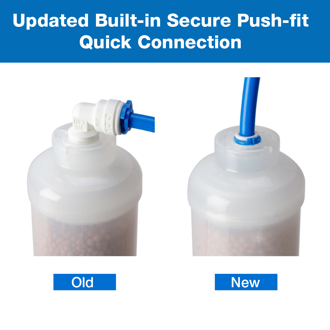 iSpring FA15 Alkaline Inline Water Filter Cartridge NSF Certified 10” x ...