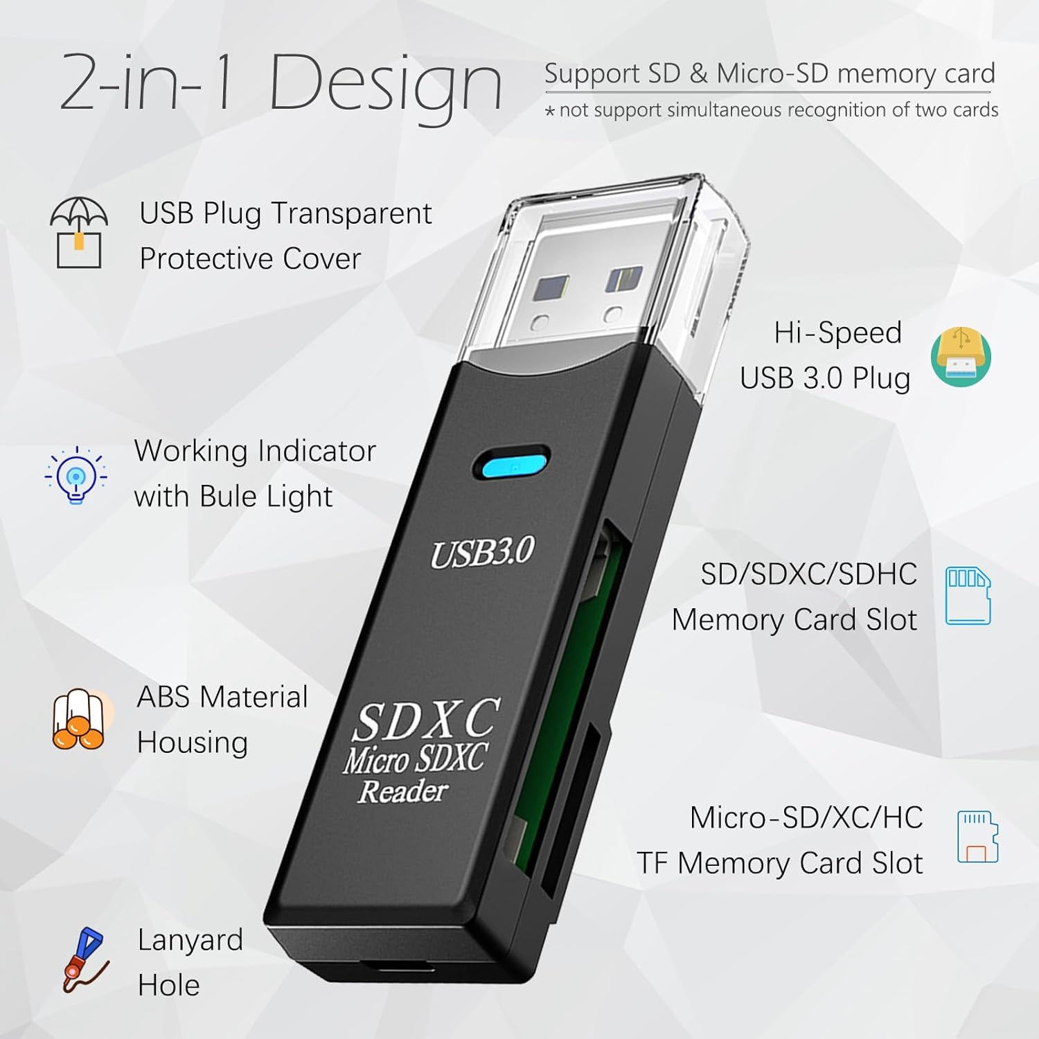 Usb 30/20 Micro Sd Card Reader, Supports Up to 5gbps Data Transfer ...