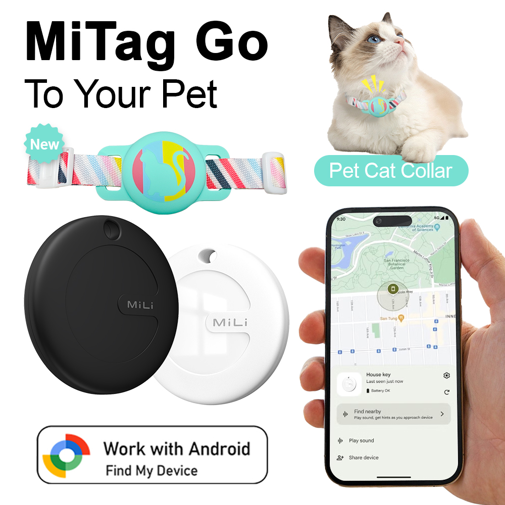 MiLi Tag Smart GPS Tracker for Cats and Dogs, Waterproof Anti-Lost ...
