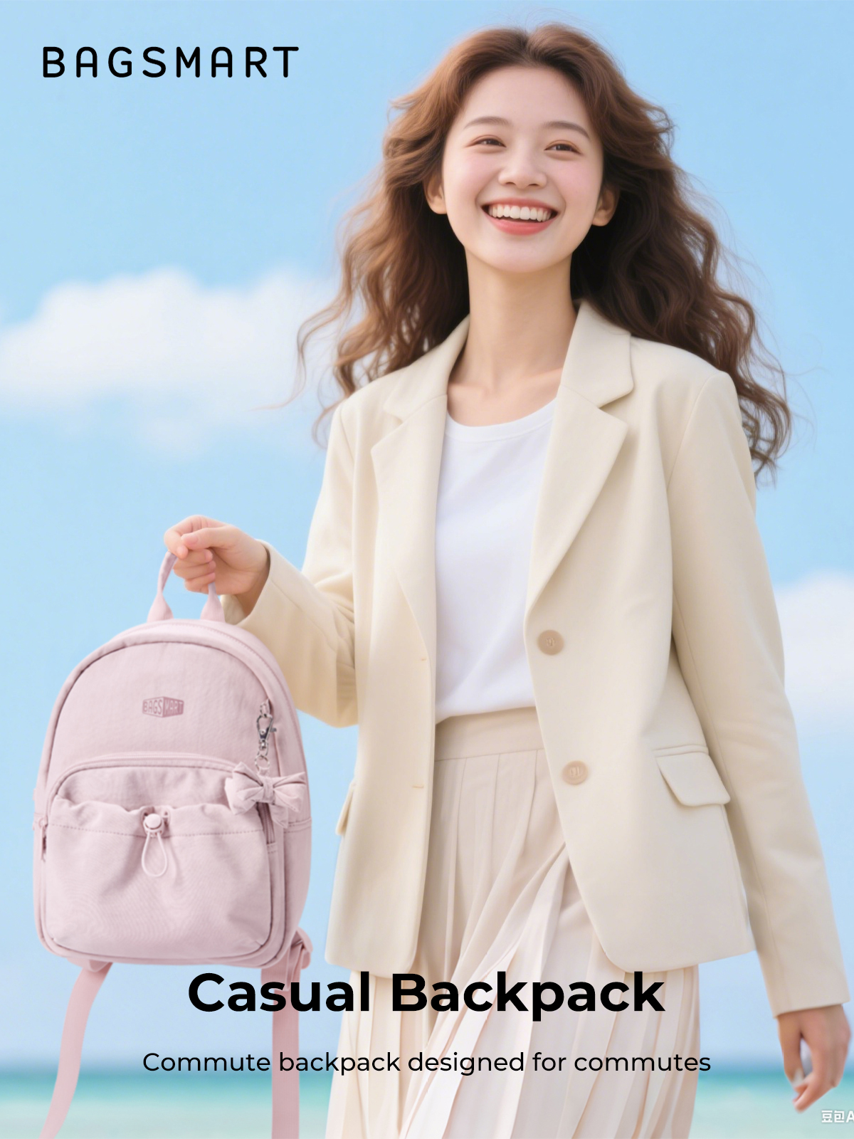 BAGSMART Trendy Mini Backpack for Women Lightweight Cute Casual Daypack ...