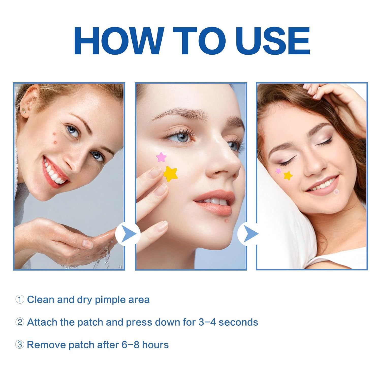 480 PCS/SET Star Acne Patches - Colorful, Invisible Acne Removal Skin ...
