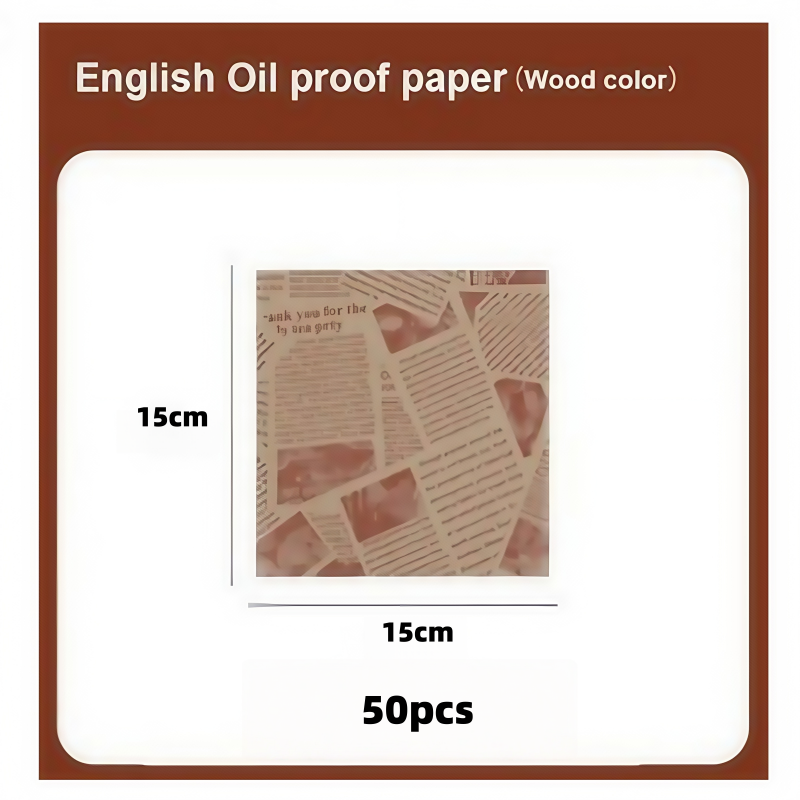 Food grade safety! 100 pieces of thickened kitchen wax paper, oil ...