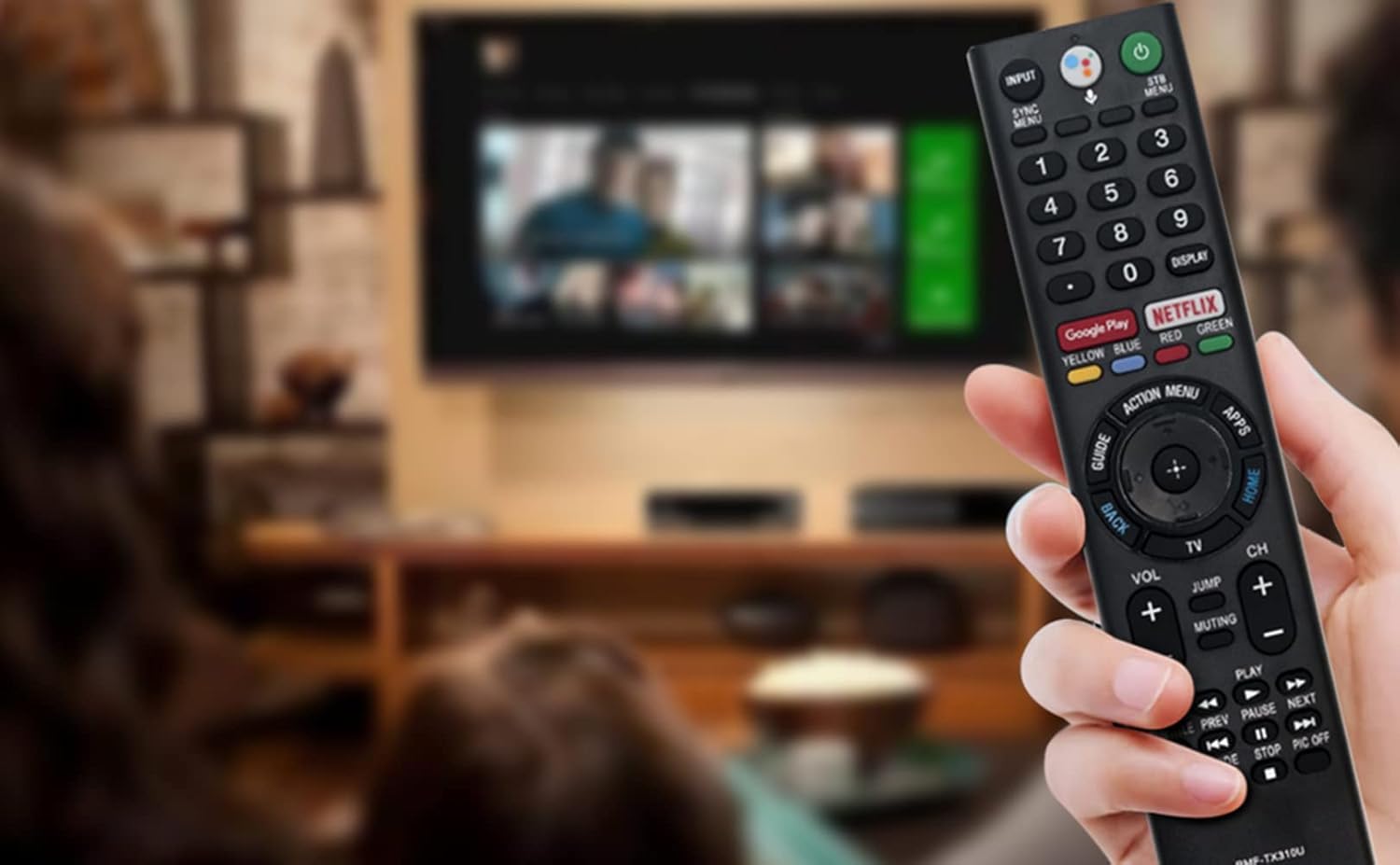 New Voice Remote RMF-TX310U for Sony TV, Replacement Control for Sony ...