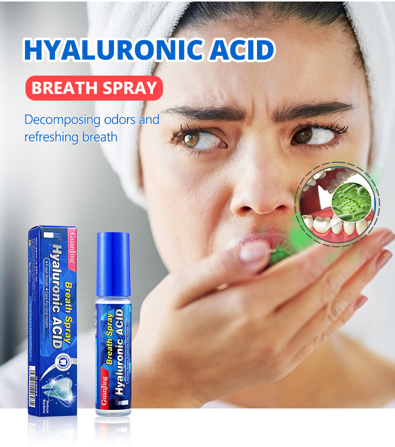 GuanJing Hyaluronic Acid Oral Mist — Moisturizing & Cooling Spray for ...