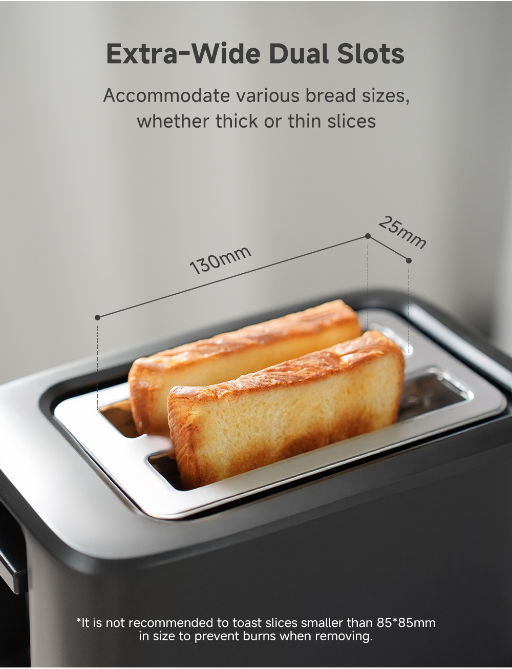 Simplus Toaster Bread Toaster 7-Level Temperature Control 3 Functions ...