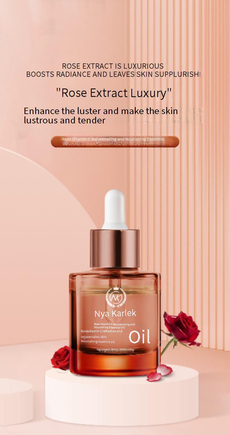 NK Rose Vitamin C Skin Brightening & Hydrating Oil Essence | Shopee ...