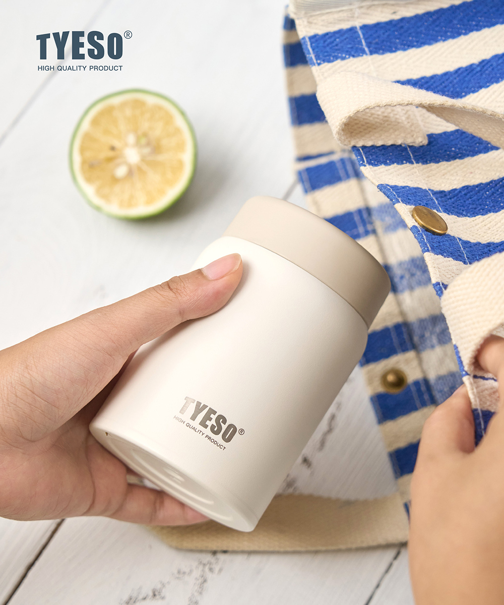 TYESO® 9oz 316 Vacuum Insulated Food Jar Tumbler for Overnight Oats ...