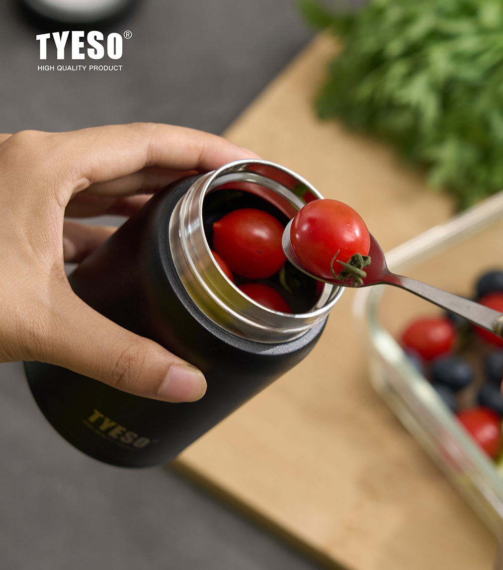 TYESO® 9oz 316 Vacuum Insulated Food Jar Tumbler for Overnight Oats ...