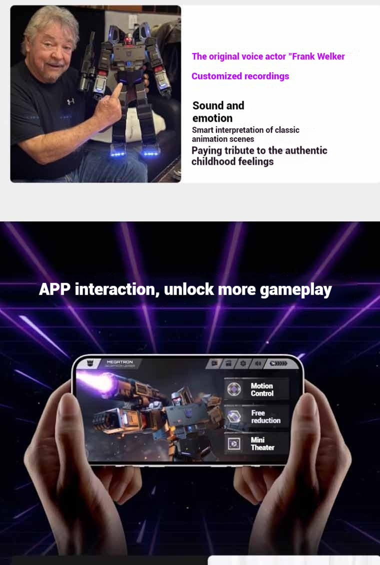 Robosen Megatron G1 Transformers Smart Robot English Dialogue Megatron ...