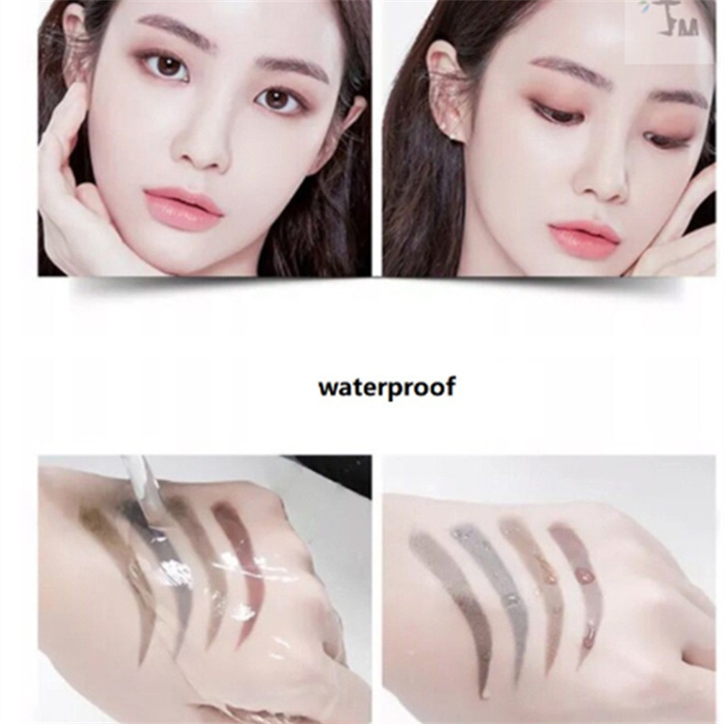 Tint Eyebrow Pen 4-Prong Eye brow Pencil – Microblading Effect, Hair-Like Strokes, Waterproof ...