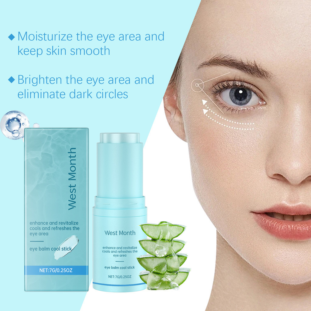 Kimuse Eye Balm Stick, Cooling Eye Cream for Dark Circles, Eyebags ...