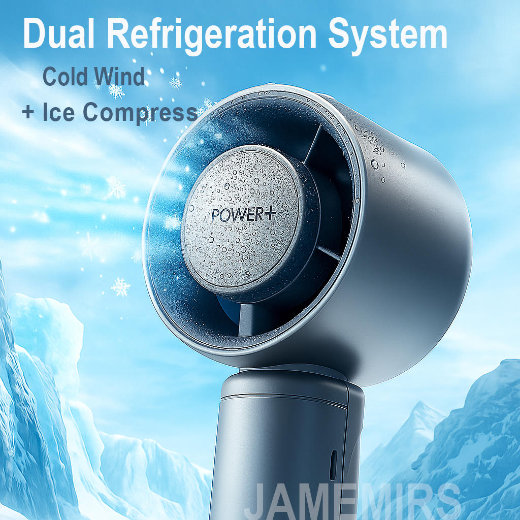 JameMirs Mini Fan With Cooling Effect Strong Wind 199 High-Speed ...