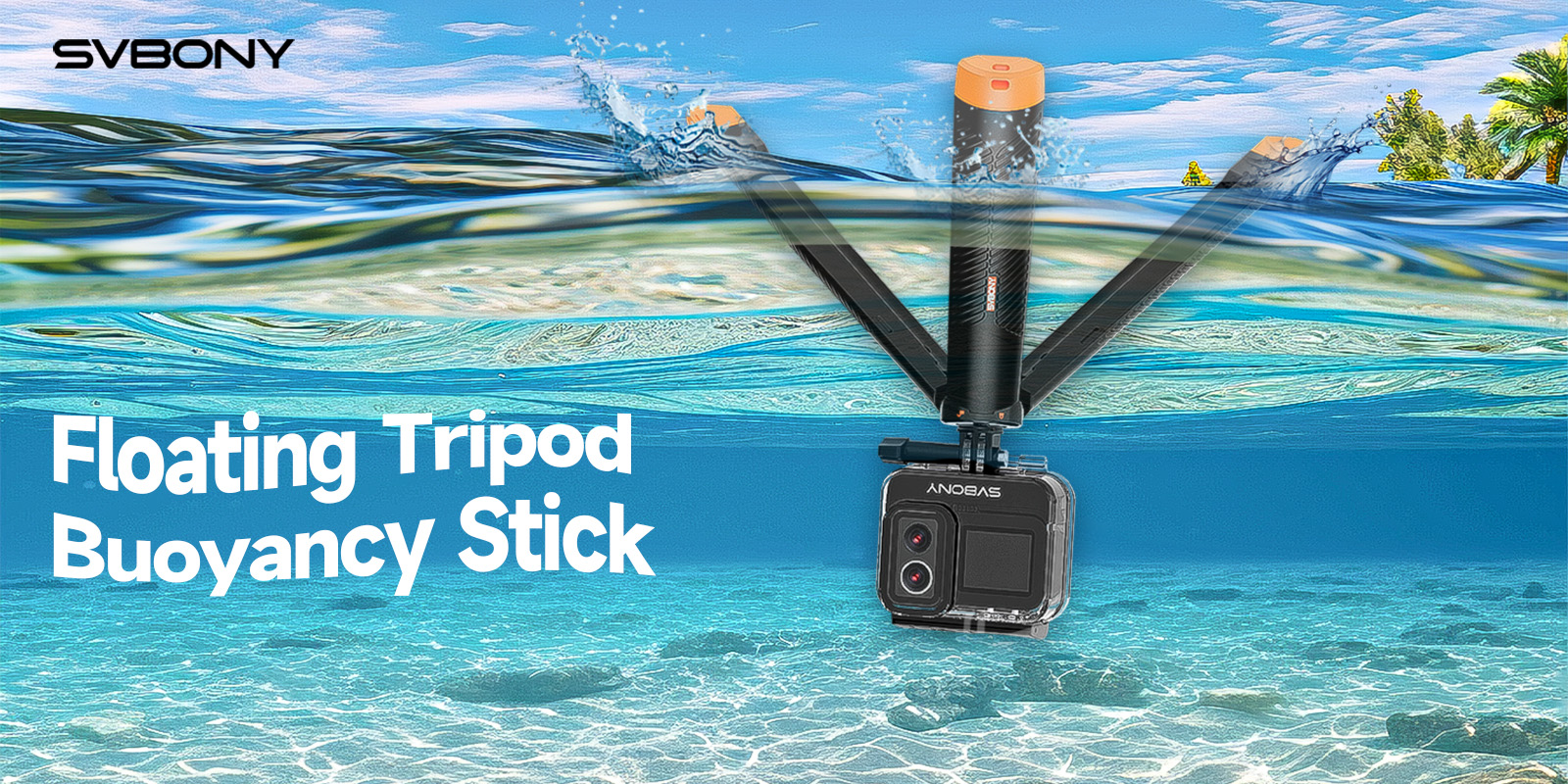 Svbony Floating Hand Grip Tripod Selfie Stick For DJI GoPro Insta SVGO ...