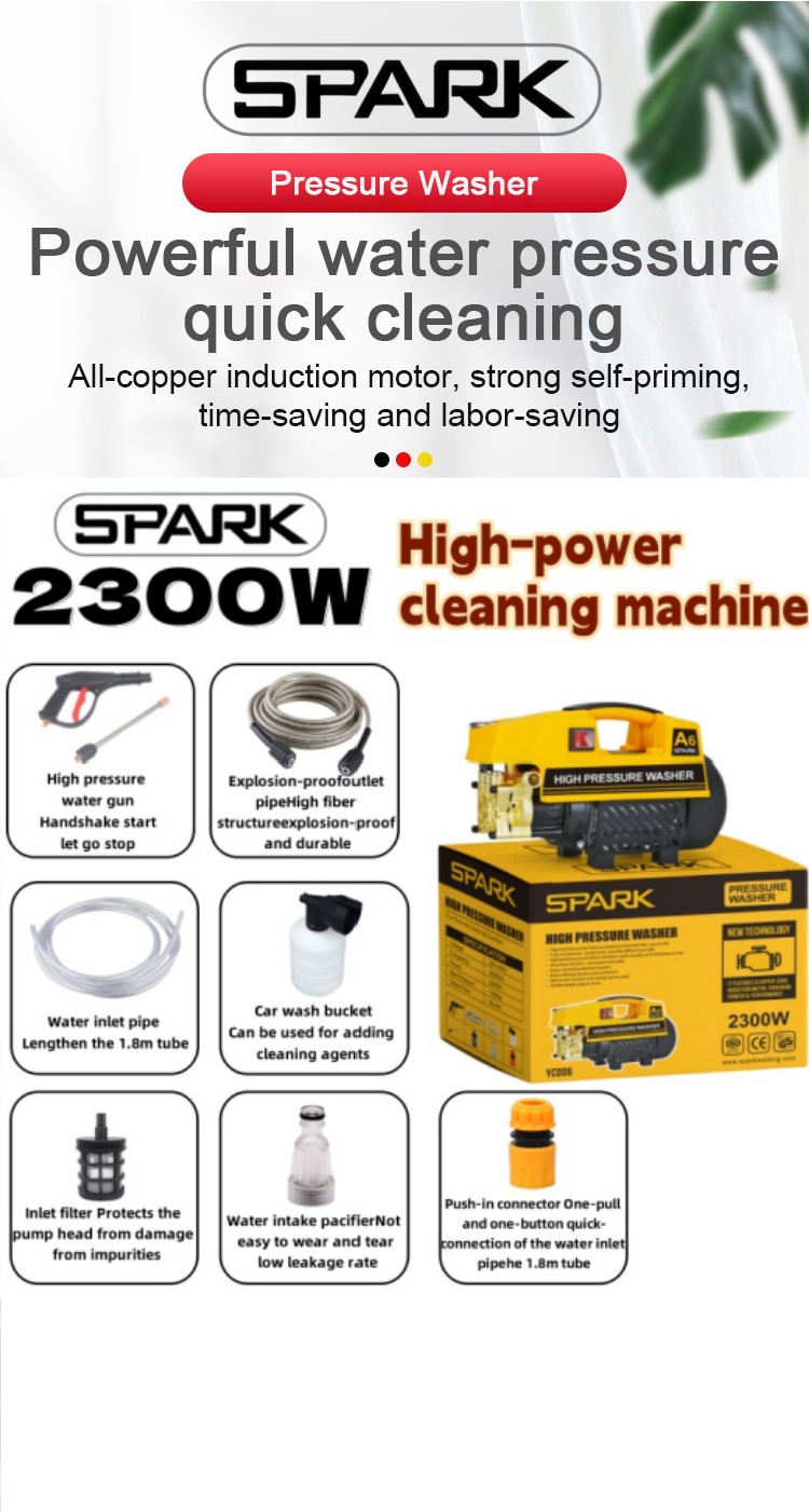 SPARK (FREE 15 meters PIPE)Heavy high pressure car washing machine ...