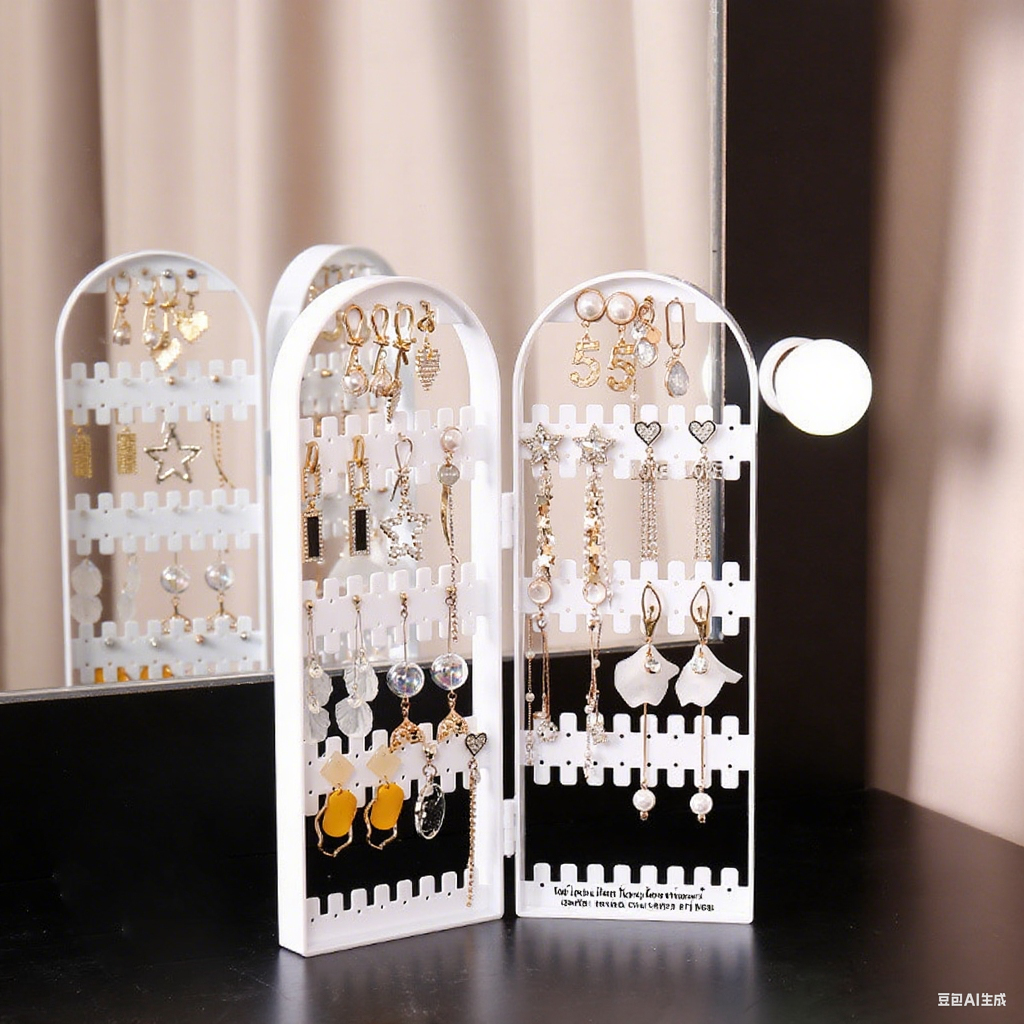 Premium Foldable Earring Display Stand - Freestanding & Hanging Jewelry ...
