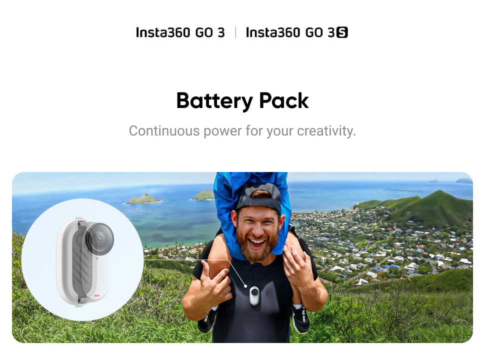 Insta360 GO 3S Battery Pack/Action Pod for Insta360 GO 3/GO 3S ...