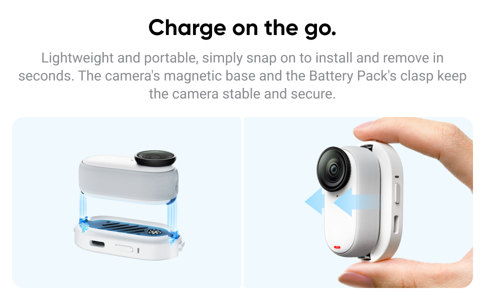 Insta360 GO 3S Battery Pack/Action Pod for Insta360 GO 3/GO 3S ...