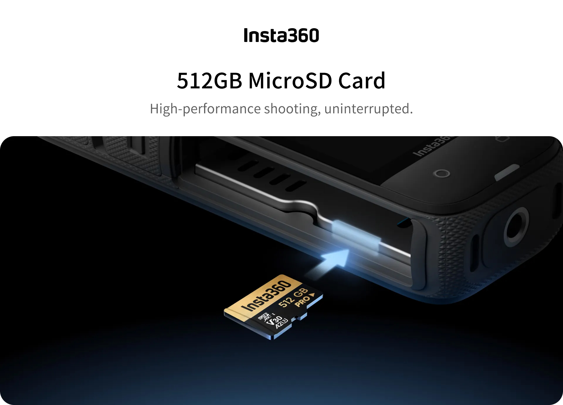 Insta360 Micro SD Card 64G/125G/256G/512G for Insta360 X5/Ace Pro 2/X4 ...
