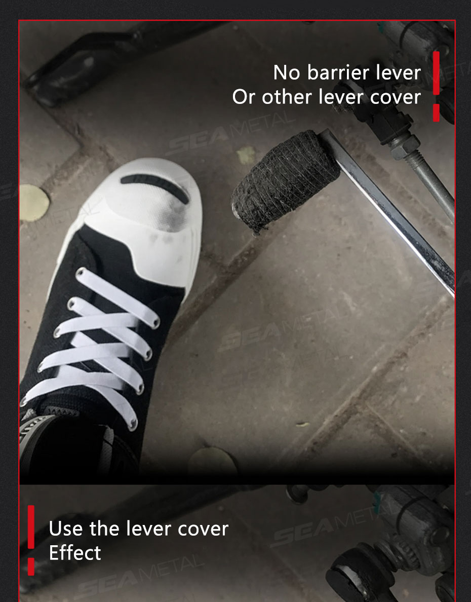 SEAMETAL Motorcycle Shift Lever Gear Cover Gear Shift Lever Pedal Foot ...