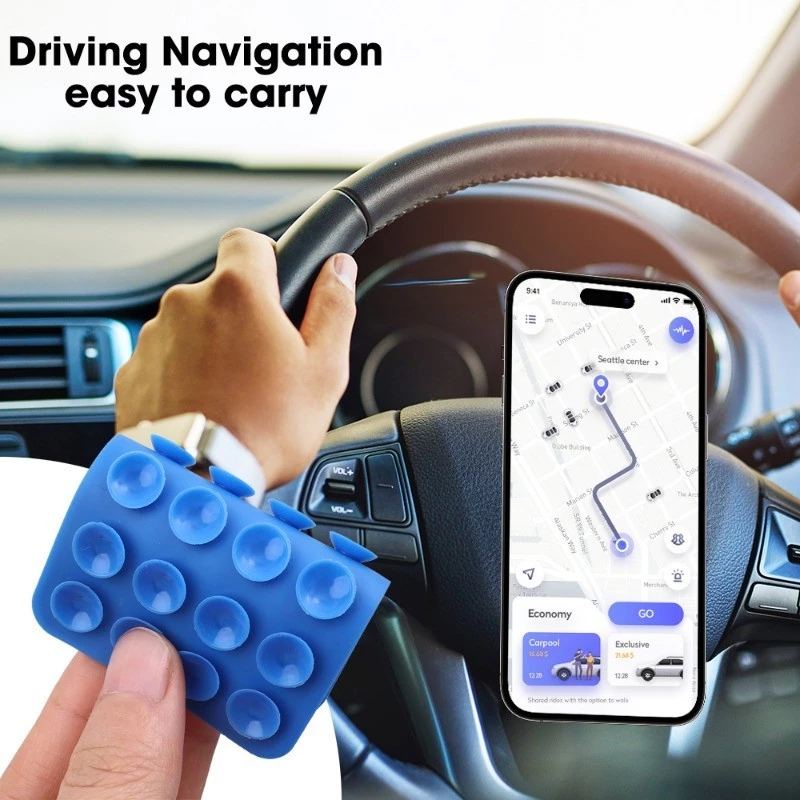 5Pcs Phone Grip Silicone Suction Stand Strong Adhesive Support Car ...