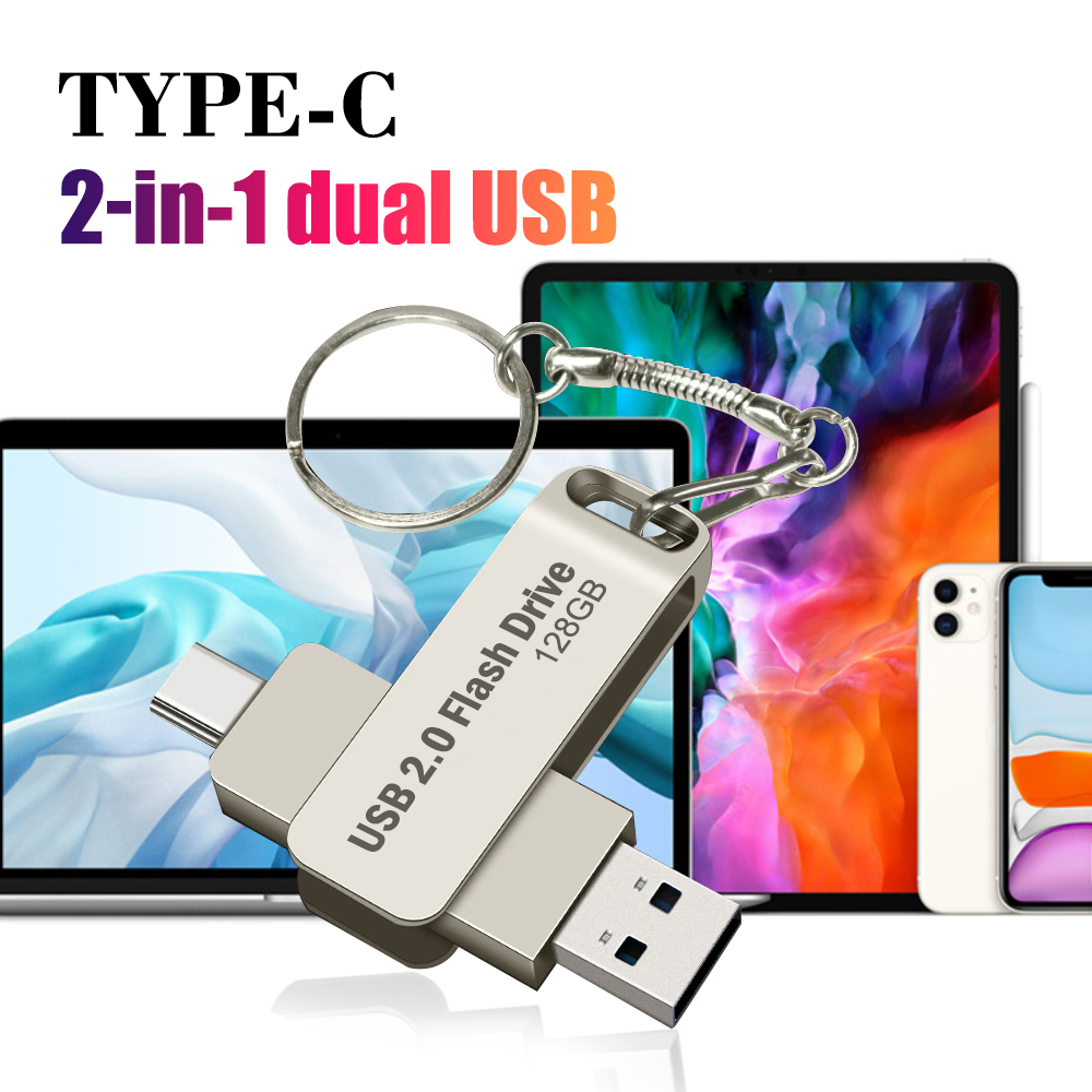 (Free Custom Logo) Metal 2.0 usb flash drive original 128GB flash drive ...