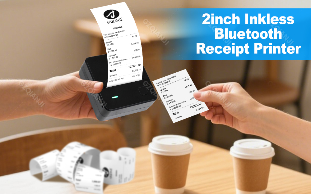 Mini Thermal Receipt Printer Wireless Bluetooth 58mm POS System ...