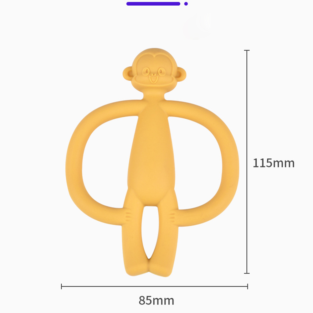Individually Packaged Silicone Monkey Teether Baby Molar Stick Baby ...