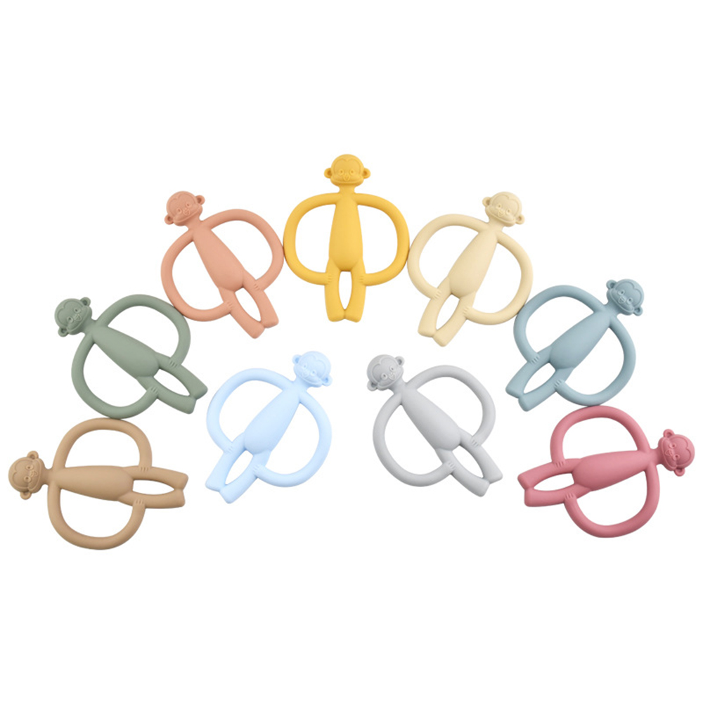 Individually Packaged Silicone Monkey Teether Baby Molar Stick Baby ...