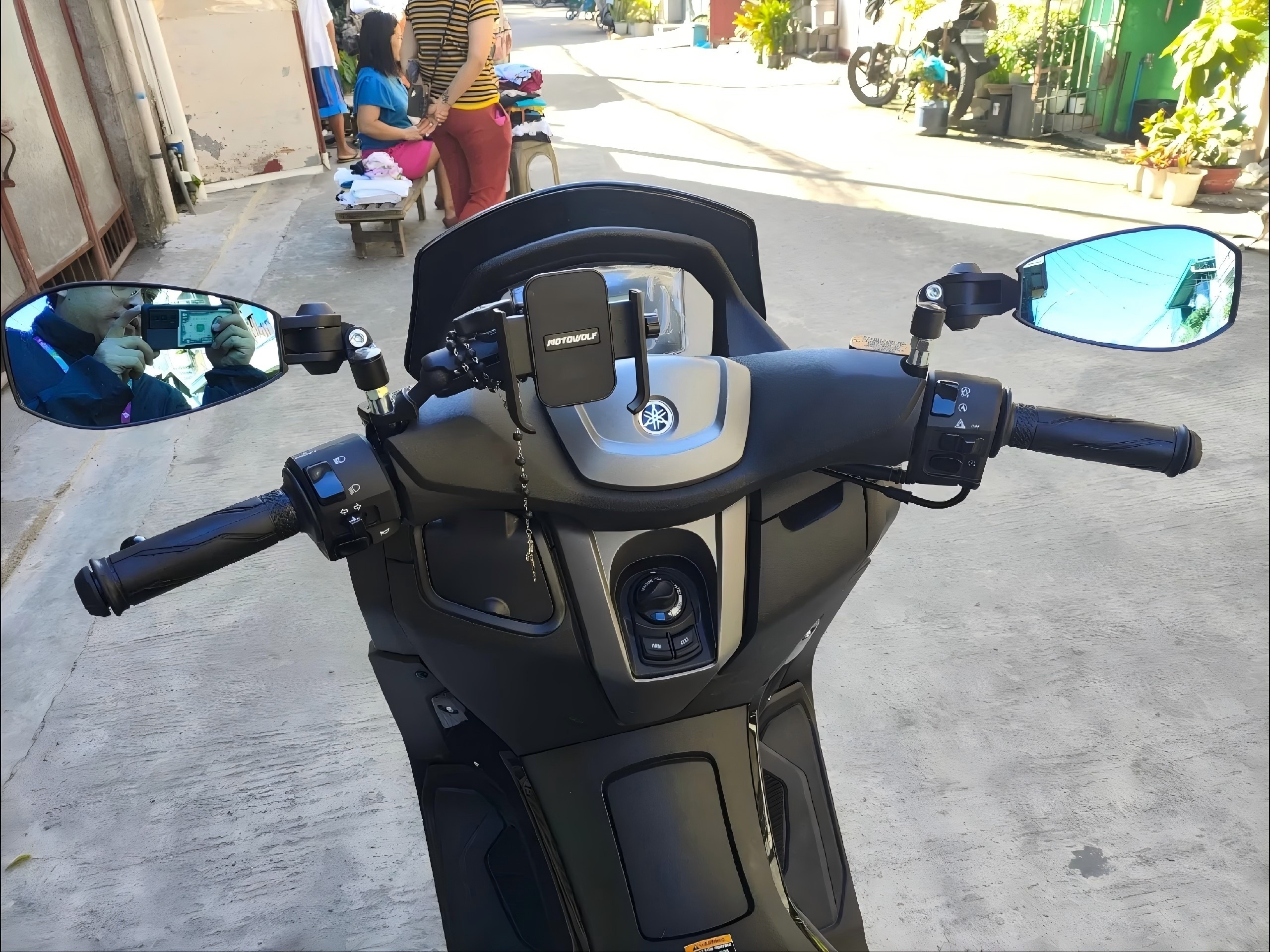 Motorcycle Side Mirrors with Anti-Glare Blue Lens for Safer Rides ...