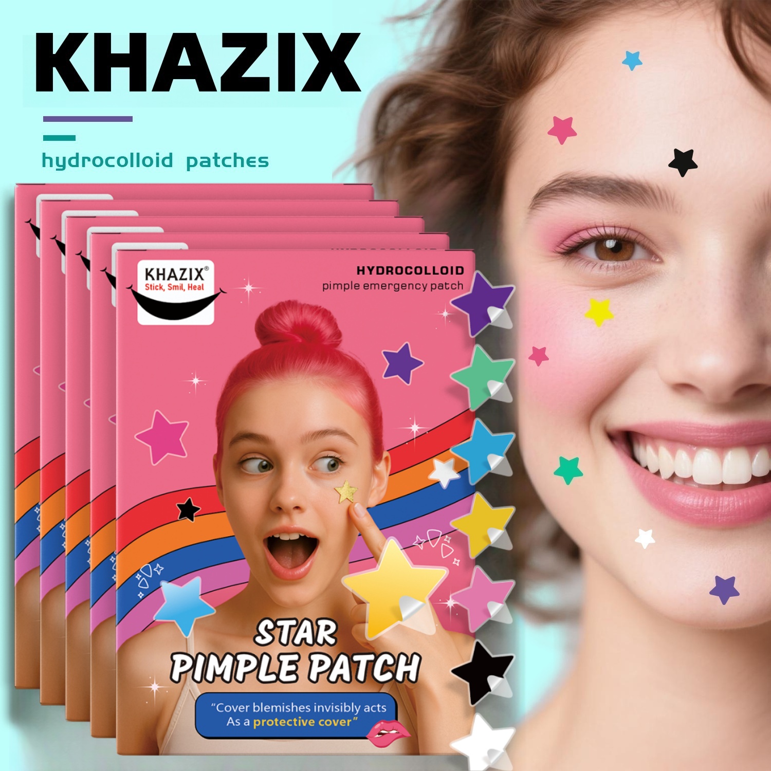 New 1400 Pcs Colorful Star Pimple Patches – Vibrant Multi-Color Options ...