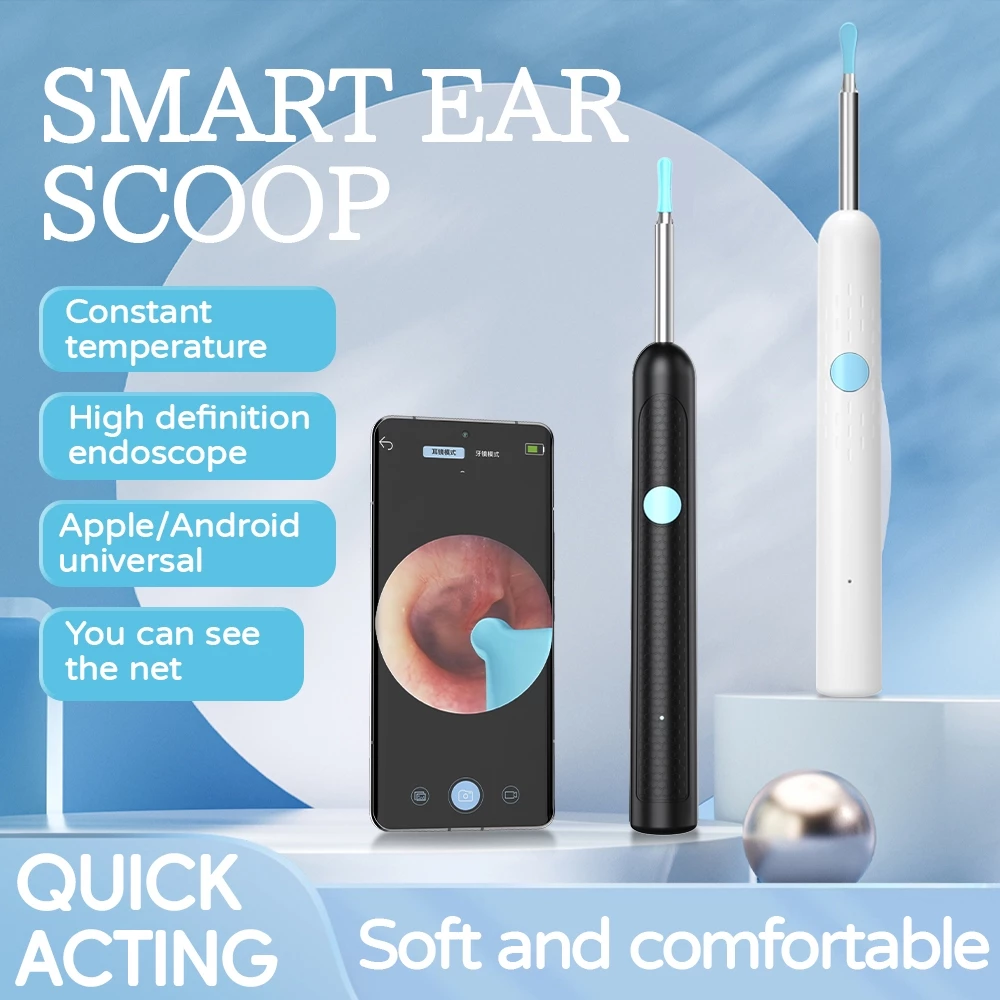 Wireless Smart Visual Earwax Cleaner Ear Cleaner With Light Camera with ...