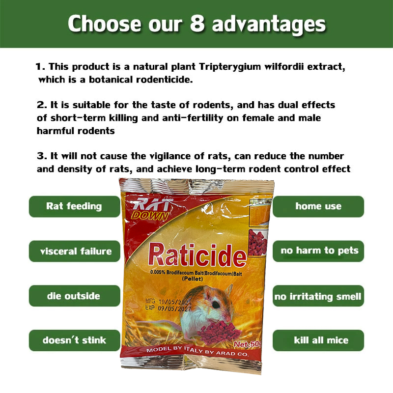 rat killer for home 50g rat poison killer food rat killer poison mouse ...