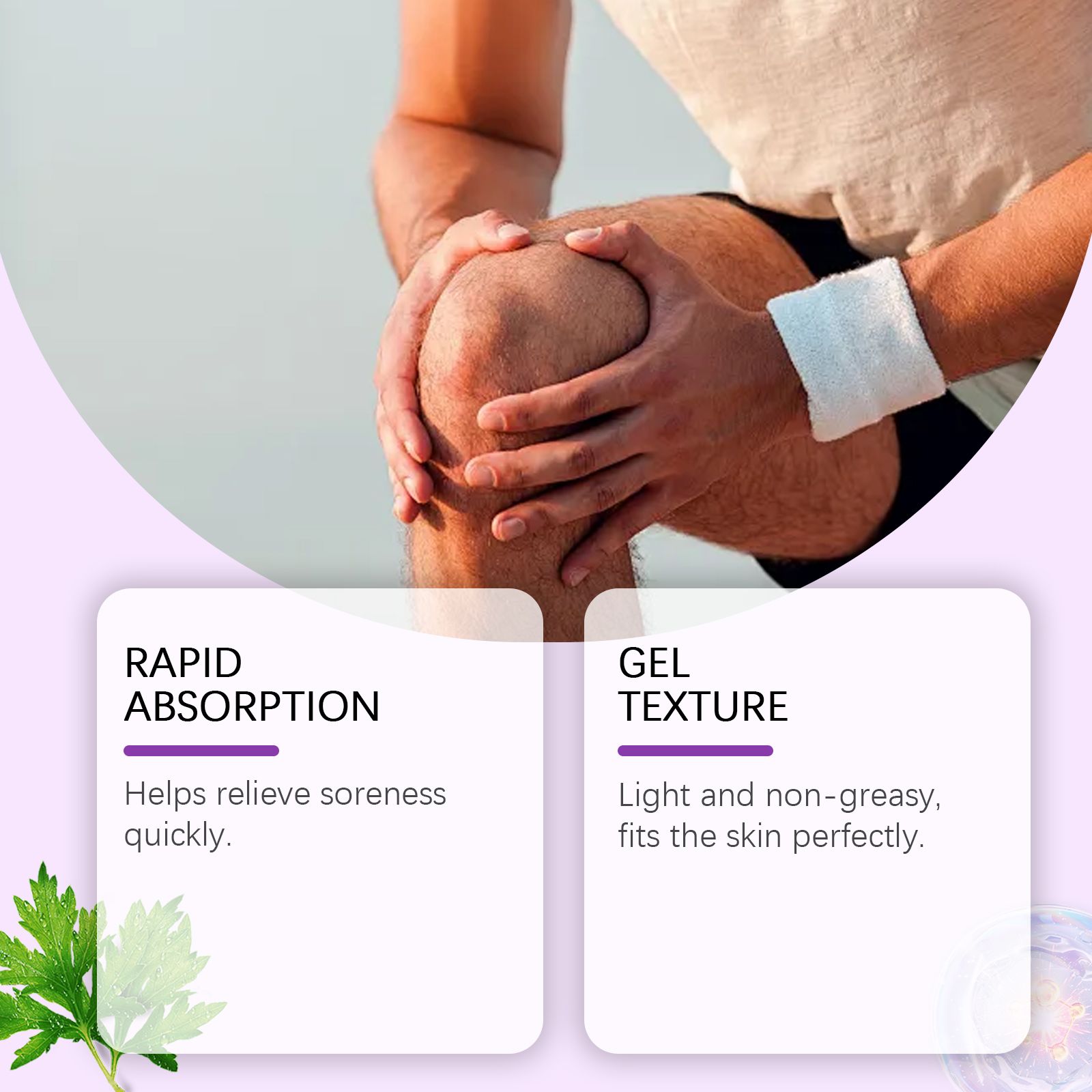 Ximonth Muscle Relief Gel For Joint Care, Pain Relief, Knees Elbows Shoulders, Fast Absorbing ...