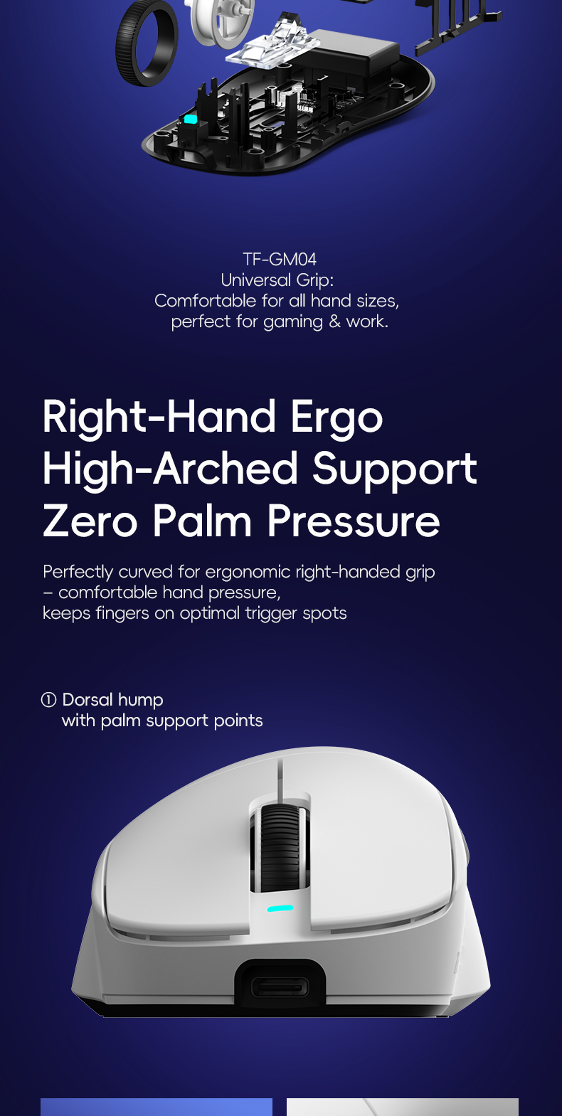 Transformers GM04 Ergonomic Wireless Mouse Paw3311 Buletooth Three Mode ...