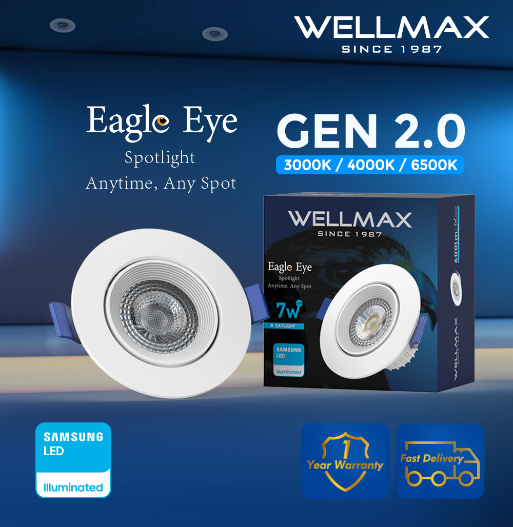 WELLMAX Adujustable Downlight Adopt SAMSUNG LED Chip Changeable with ...