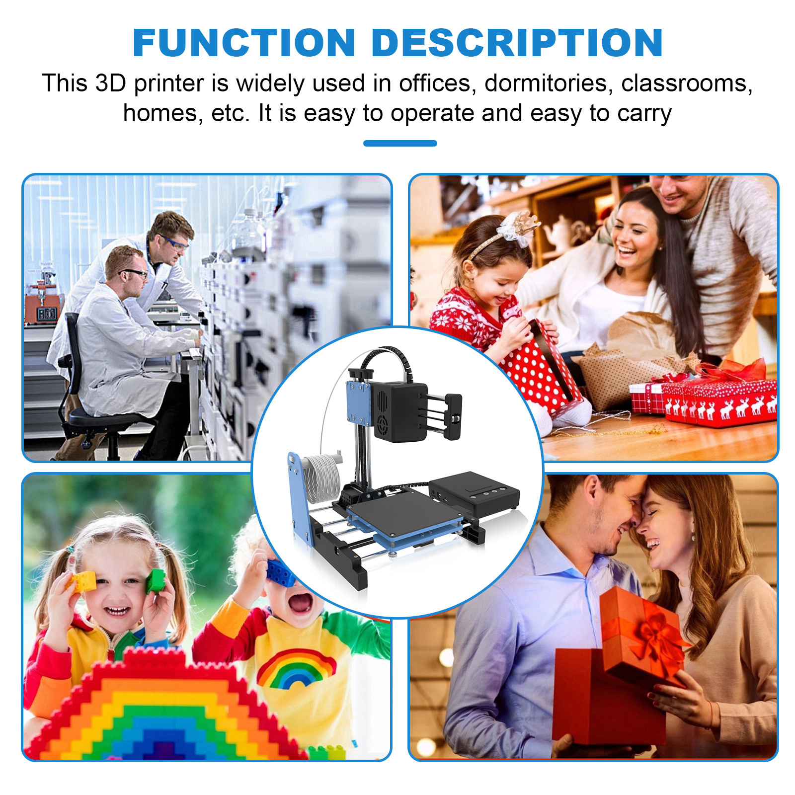 【Local Warehouse+COD】Home Desktop Mini Three-Dimensional 3D Printer ...