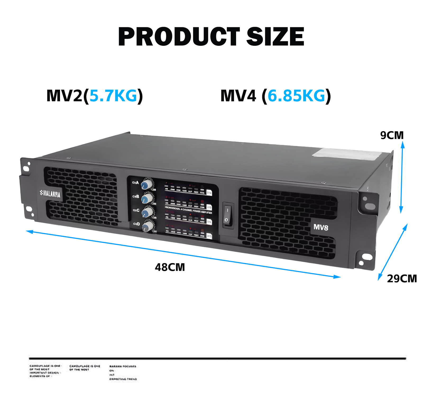 SHALANRA MV8 audio amplifier 2/4 channels 8ohm 1500 watt ClassH ...