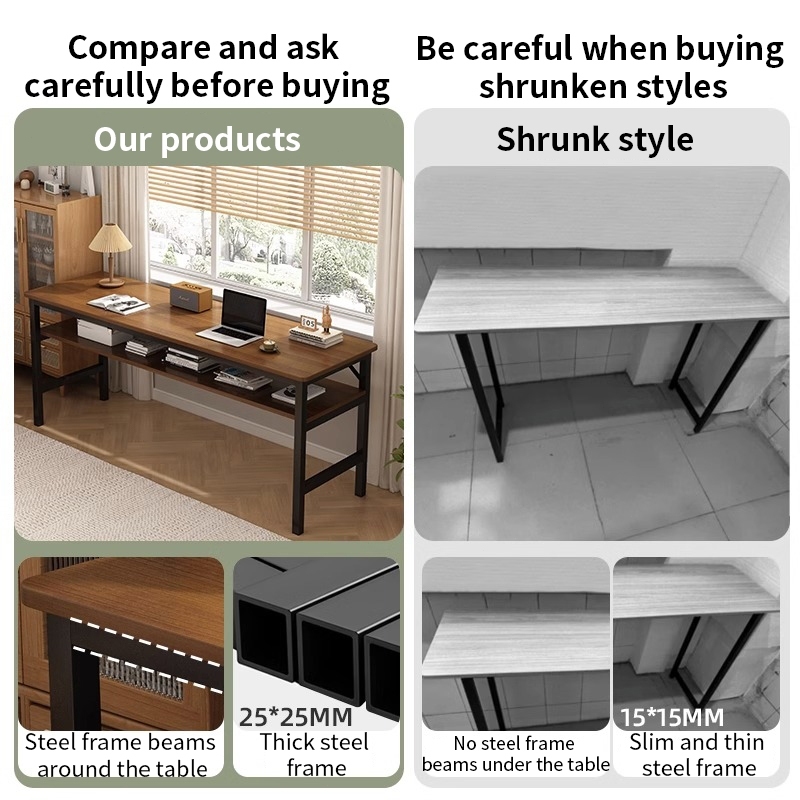 120/140 Double-deck Computer Table Study Table Office Table Bedroom ...