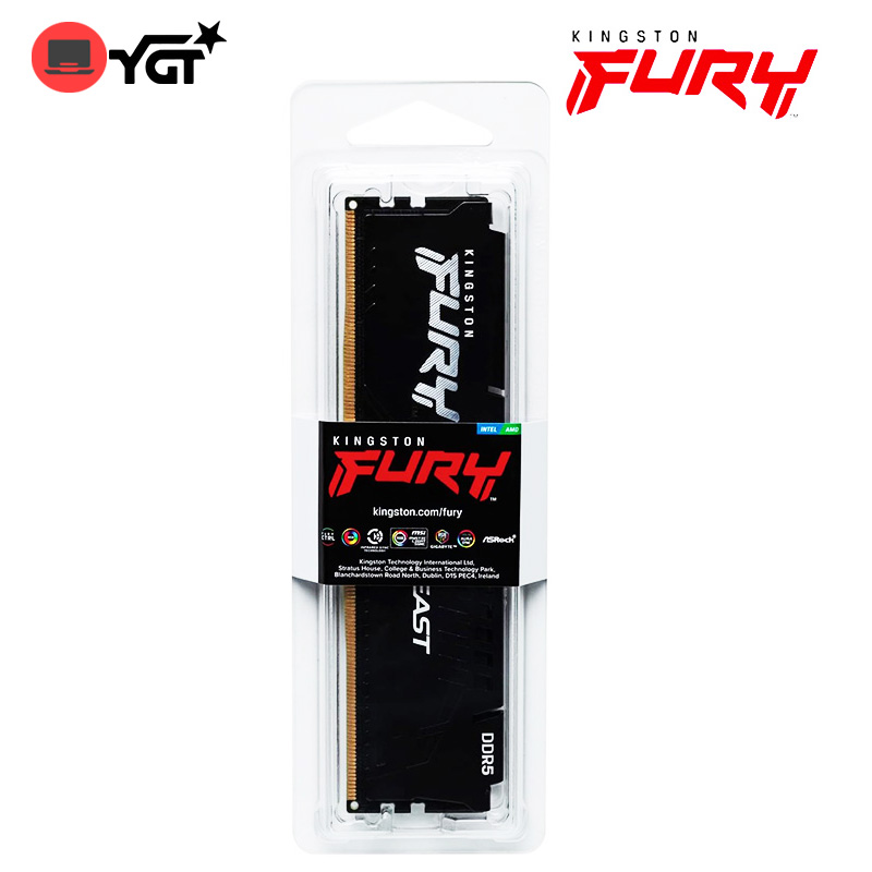Kingston Fury Beast DDR5 Desktop RAM 8GB / 16GB 4800MT/S / 5600MT/S Gaming Memory For PC ...