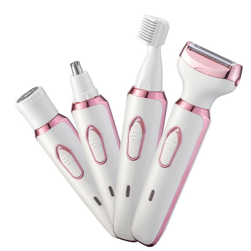 4 In 1 Epilator Electric Rechargeable Multifunctional Armpit Shaver ...