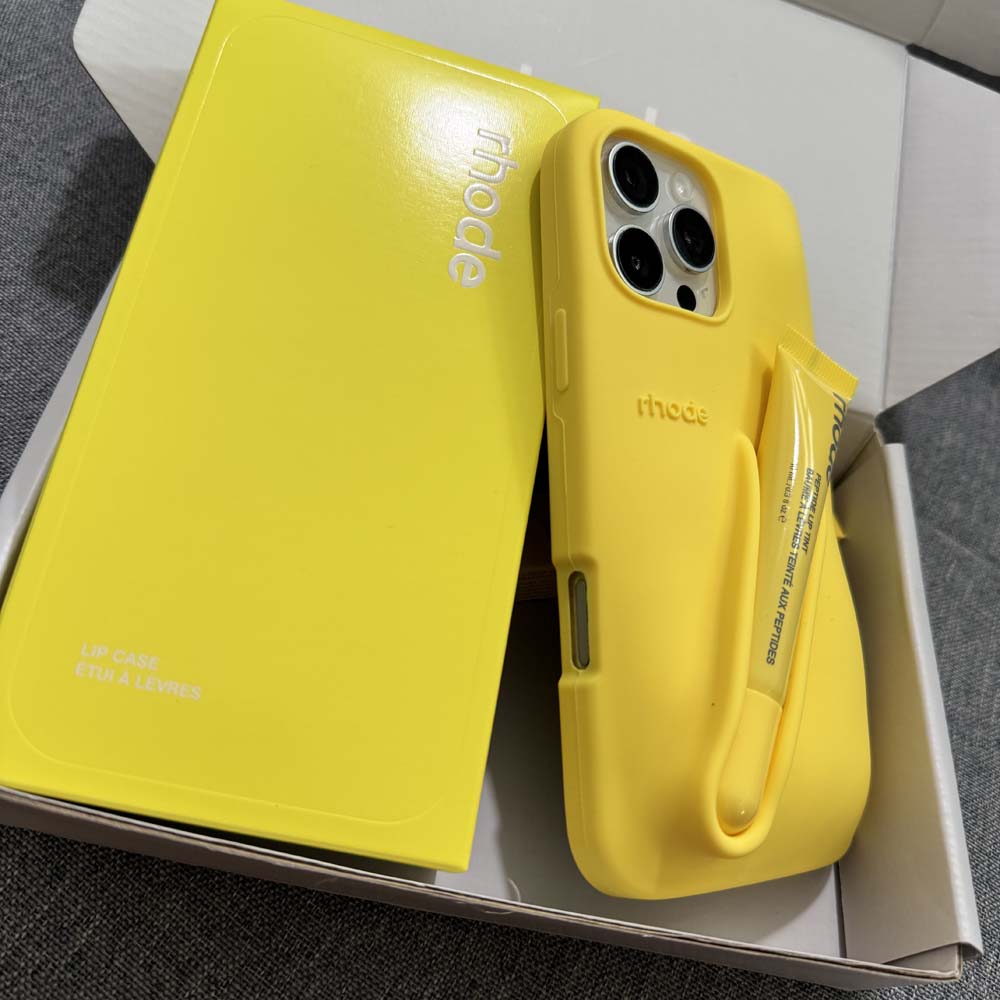 Lemon-yellow Rhode phone case compatible for iPhone 16ProMax 15ProMax ...
