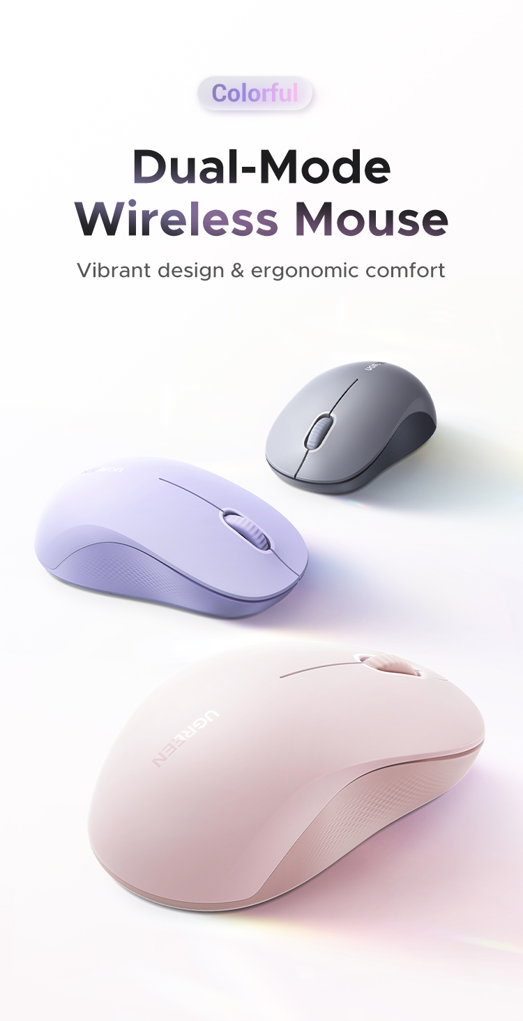 UGREEN Wireless Mouse 3-Button Silent 2.4G with USB Mini Receiver 4 ...