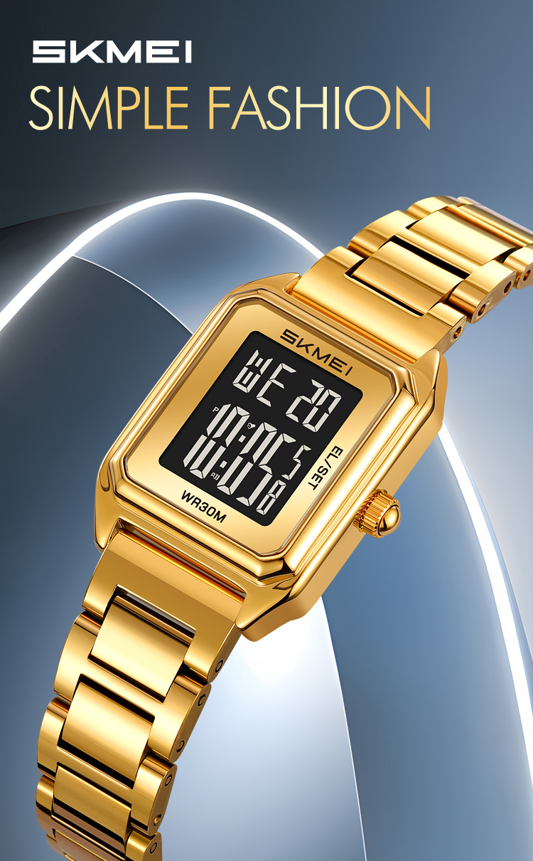 SKMEI Women's Quartz Watch Elegant Digital Analog Display, Waterproof ...