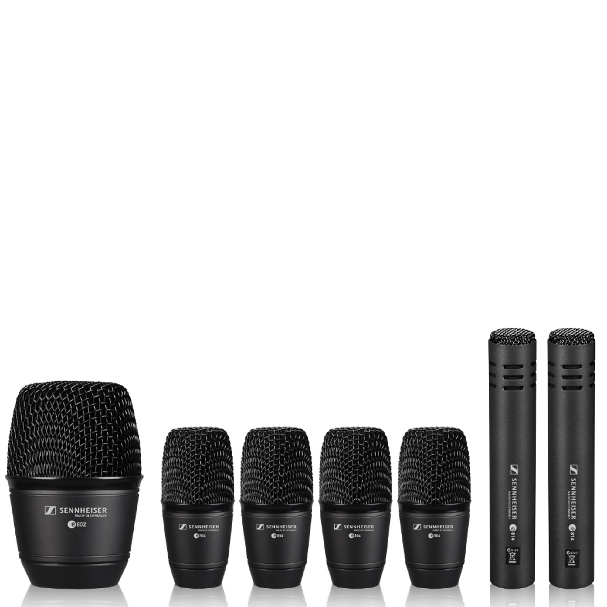 Sennheiser E800 wired drum microphone set, 7 drum microphones, suitable for parties, concerts ...
