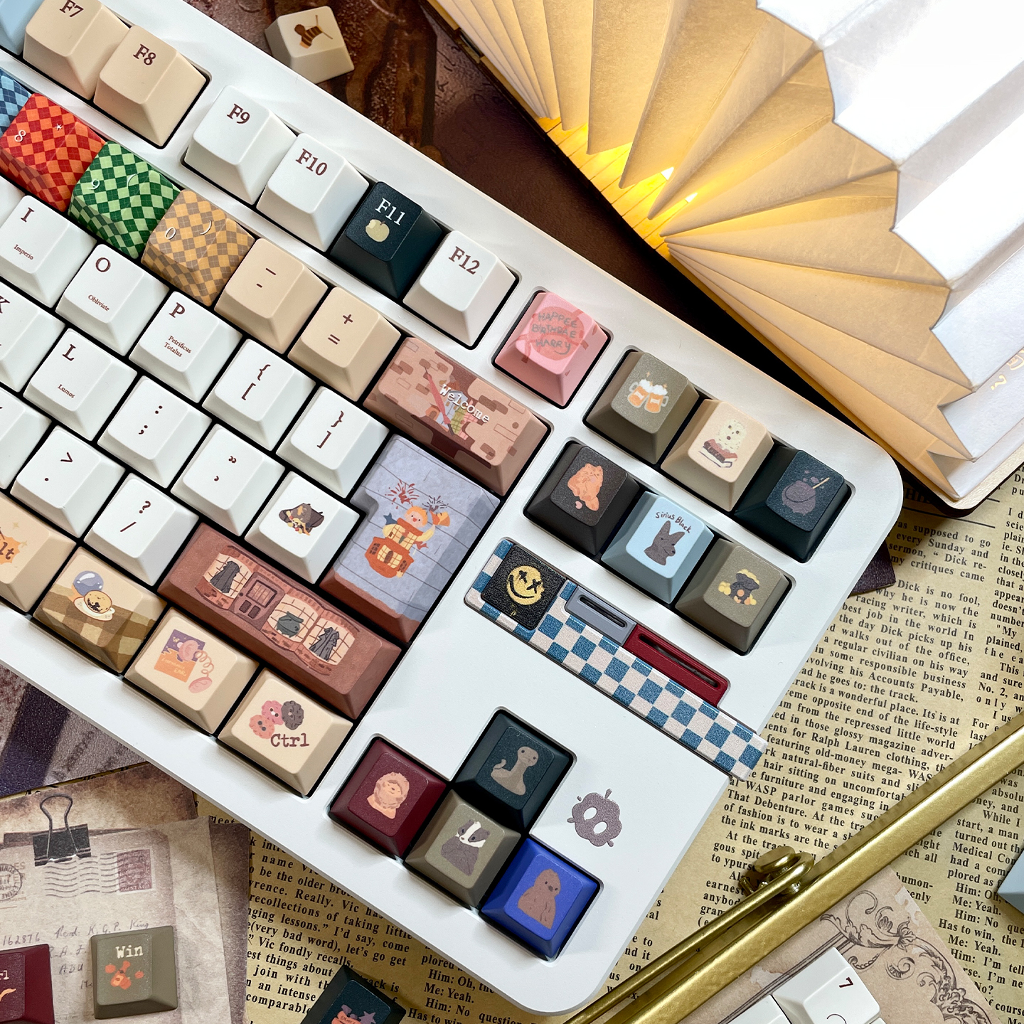 Harry Potter Diagon Alley Keycaps 135 KEYS Cherry profile PBT keycaps ...